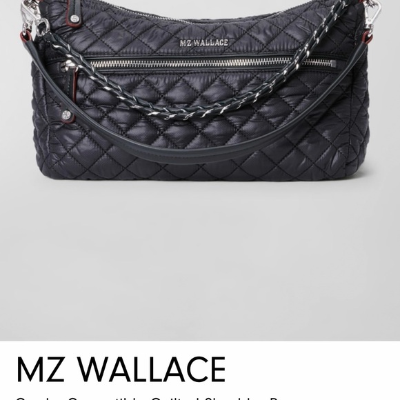 MZ Wallace | Bags | Mz Wallace Crosby Black Quilted Convertible ...